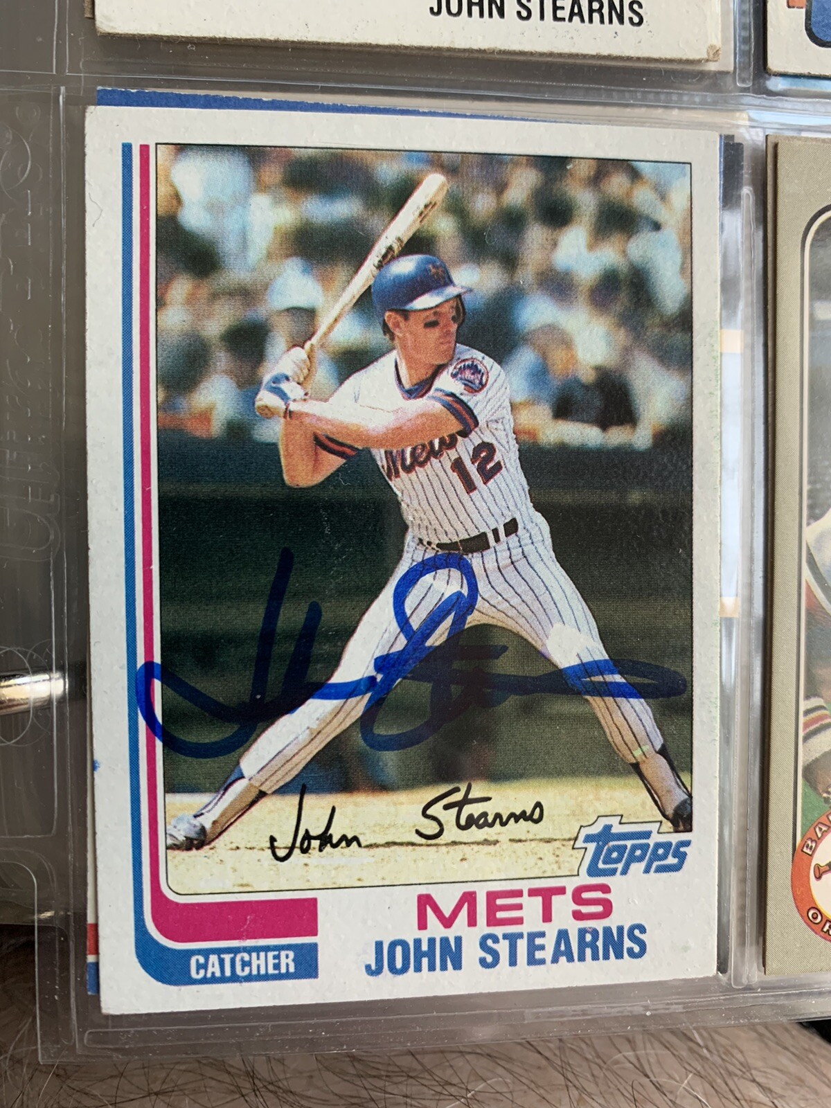 2 John Stearns autographed TOPPS baseball cards | eBay