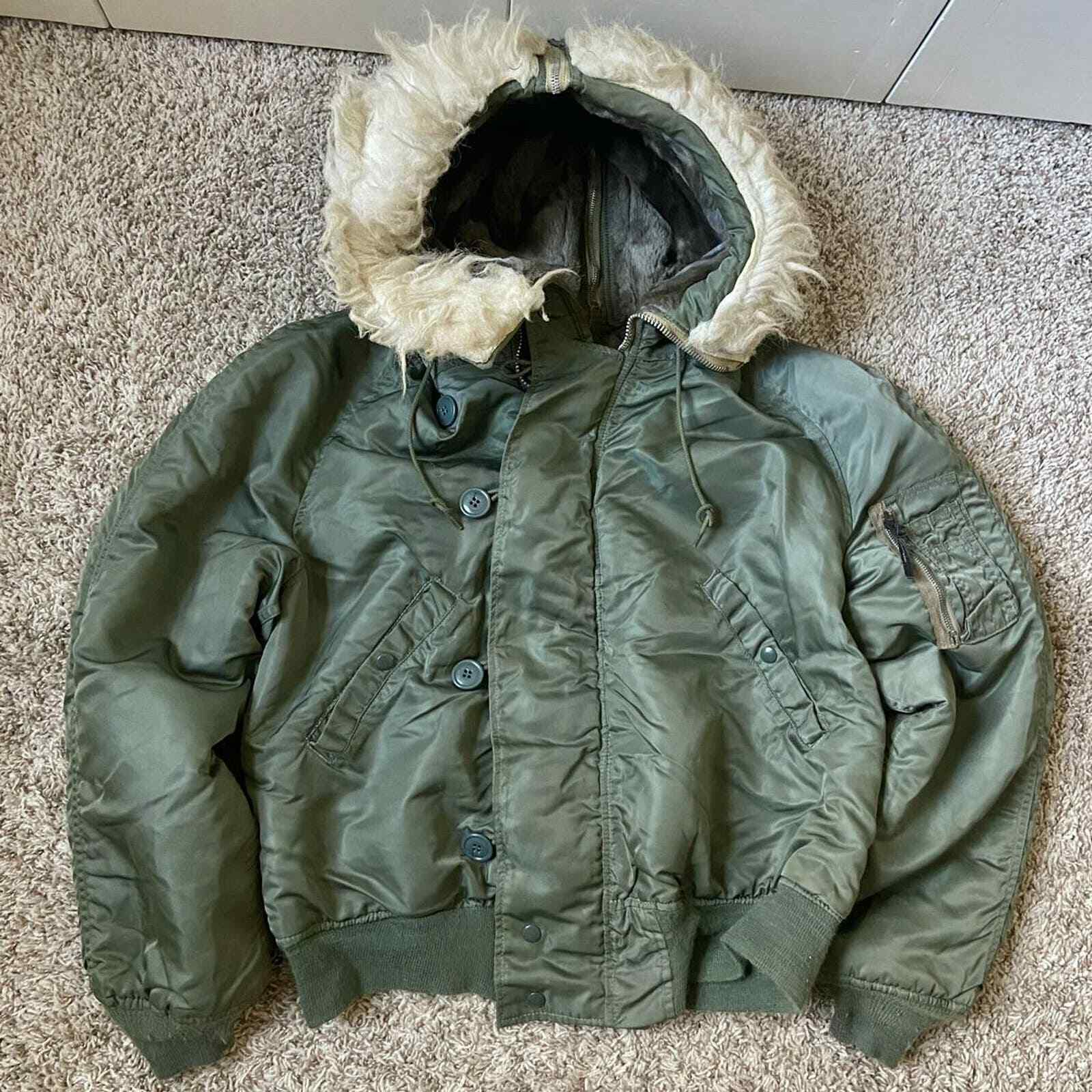 Vintage Alpha Industries N-2B Flight Jacket Parka Spl… - Gem