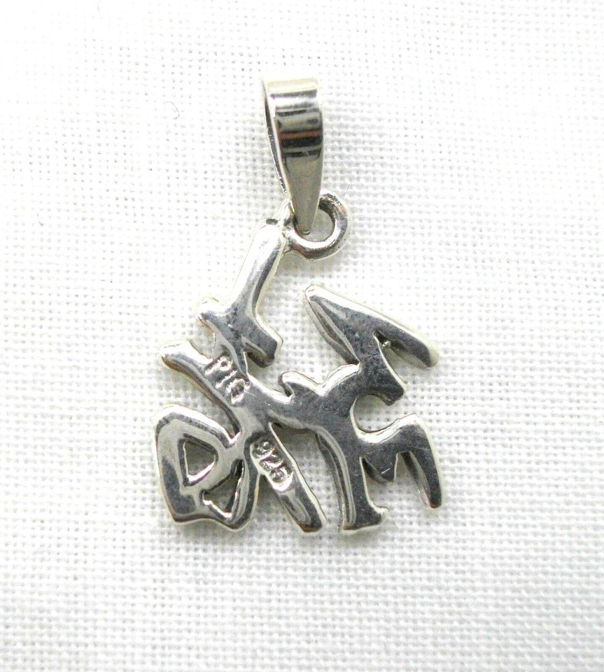 Chinese Zodiac Charm Sterling Silver Animal Year Character Rabbit Horse ...