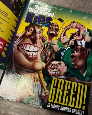 Sports Illustrated Kids February 1995 GREED Ruining Baseball Shaq ONeal 341 Card | eBay