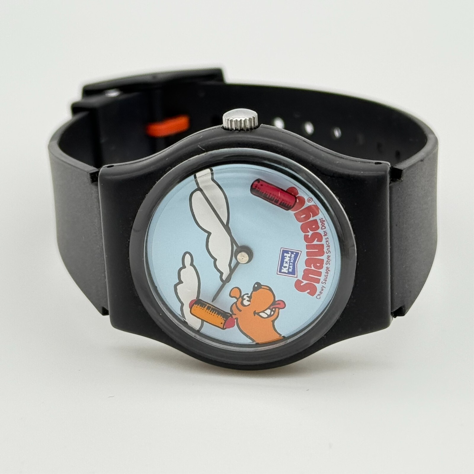 Unworn Unisex SNAUSAGES Mystery Dial Advertising Ken-L Logo Watch ...