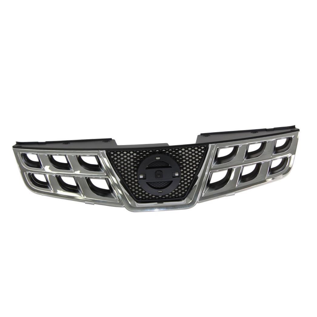 Grille Grill w/Chrome Surround Black Insert For 11-13 Rogue 14-15 Rogue ...