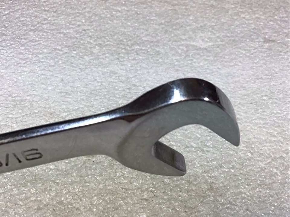 Snap On VS18A - 9/16”, SAE, Chrome, 4 Way-Offset, Open End Angle Wrench ...