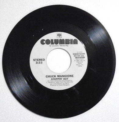 Chuck Mangione Promo 7" 45 Record Steppin' Out Columbia 18-03008 1982 | eBay
