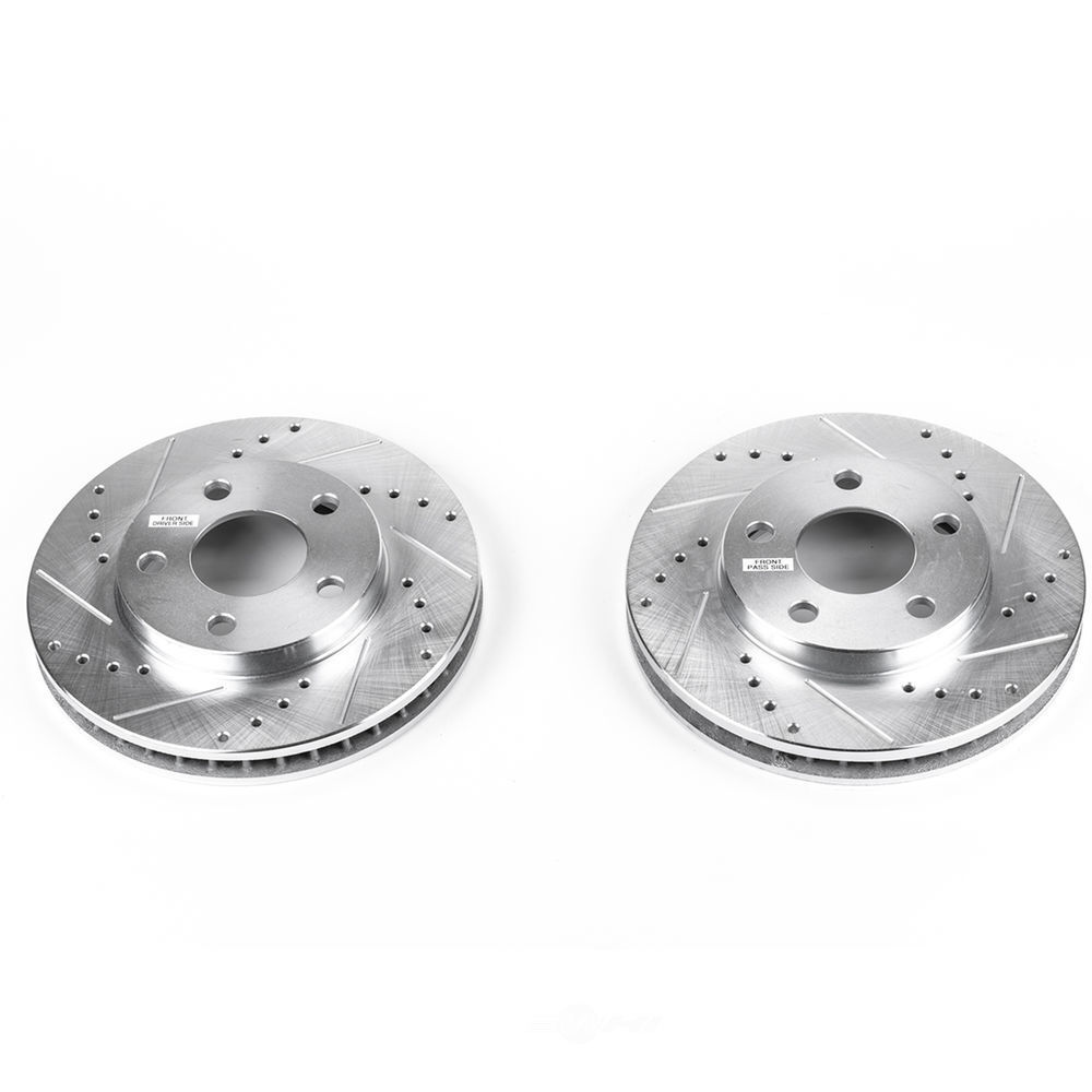 Disc Brake Rotor Set-Front Drilled, Slotted and Zinc Plated Brake Rotor ...