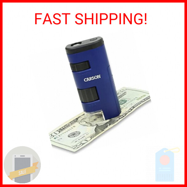 Carson Pocket Micro 20x-60x LED Lighted Zoom Field Microscope with ...