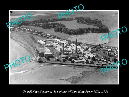 OLD 6 X 4 HISTORIC PHOTO OF GUARDBRIDGE SCOTLAND THE HAIG PAPER MILL ...