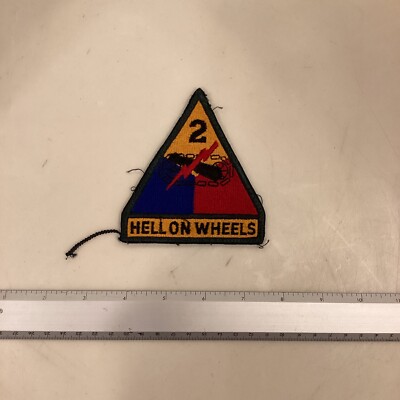 US Army 2nd Armored Division "Hell On Wheels" Patch WWII Original | eBay