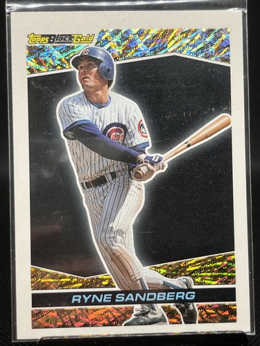 Ryan Sandberg - 1993 Topps Black Gold Baseball card # 17 - Chicago Cubs ...