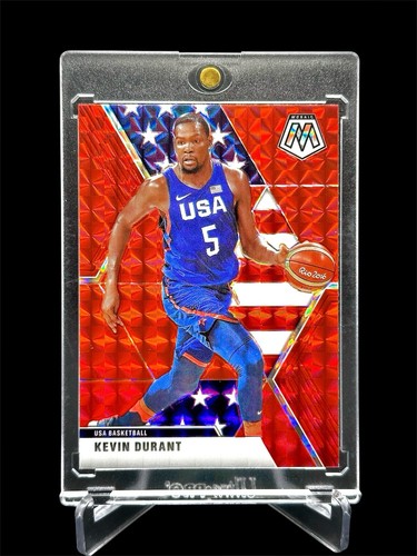 2019 Panini Mosaic KEVIN DURANT #251 RED PRIZM REFRACTOR USA 🔥RARE SP🔥 ...