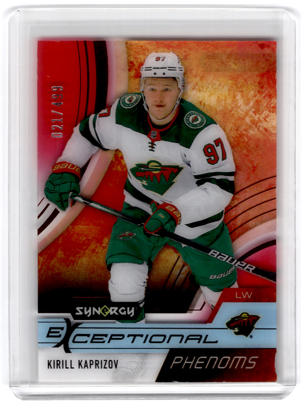 Kirill Kaprizov 2021 Upper Deck Synergy #EP-KK Exceptional Phenoms - Red /499 Price Guide ...