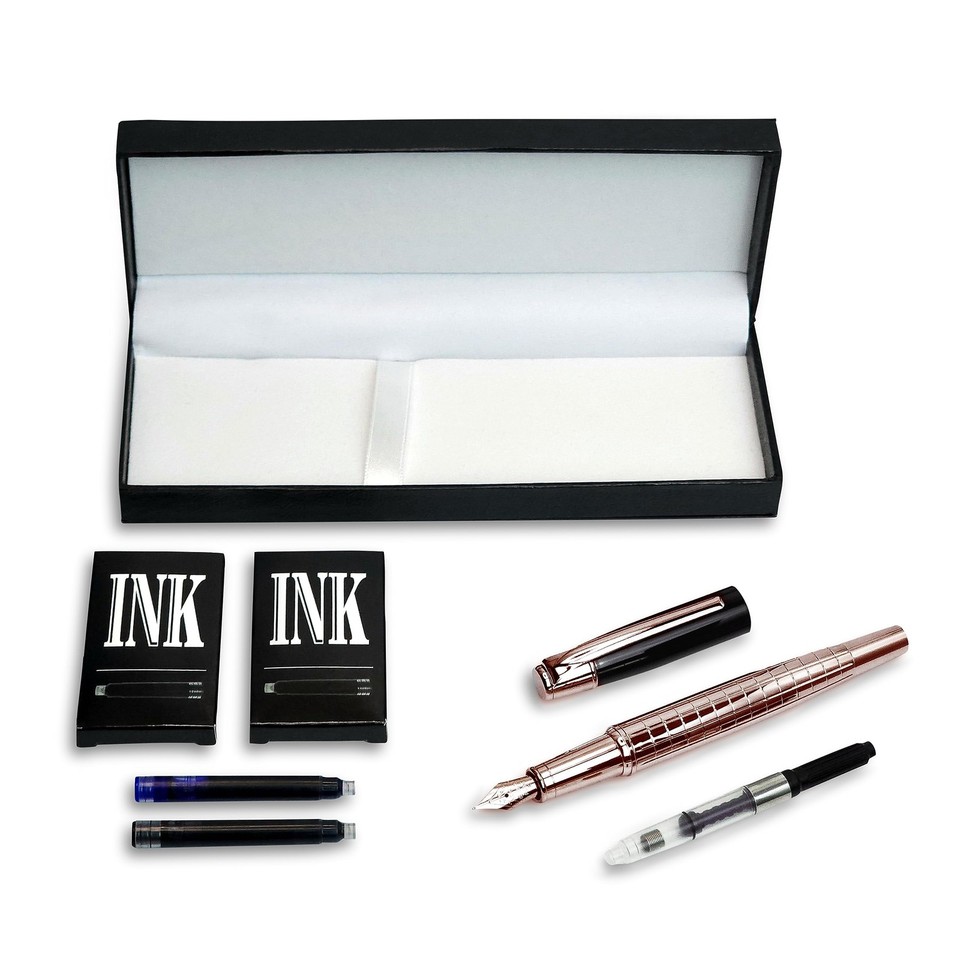 Vandro Luxury Fountain Pen Set - Comfortable Grip with Smooth Fine Nib ...