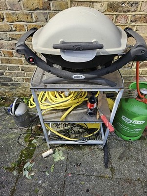 Weber Q1000 Gas Grill, 43 x 32cm Grill Area, Portable BBQ Grill Trolley ...