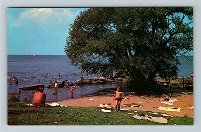 Lake Erie OH-Ohio, Beach On Vacationland Vintage Souvenir Postcard | eBay