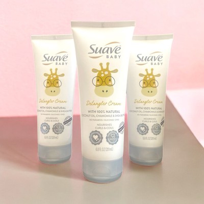 3- Suave Baby Detangler Cream w/Coconut Oil Chamomile Shea Butter 6.8 ...