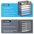 Marbrasse 6 Tier Paper Organizer Letter Tray - Mesh Desk File Organizer ...