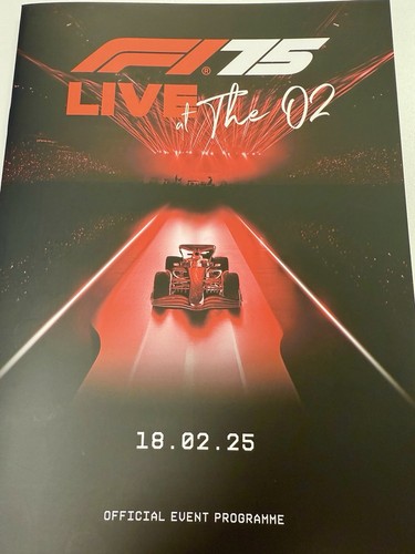 Formula One F1 75 Live Official Event Programme from O2 London Feb 18th ...