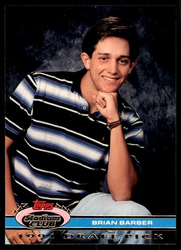 1991 Stadium Club Stadium Set Brian Barber Baseball Cards #11 | eBay