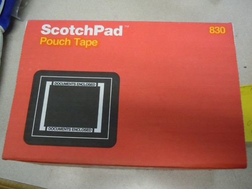 3M 830 Pouch Tape Pads, 2.5 Mil, 5" x 6", Clear, 40/Case | eBay