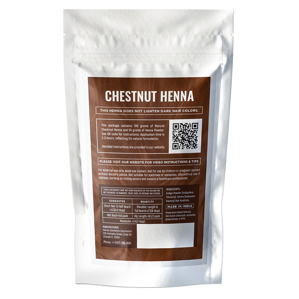 Henna Cosmetics Henna Hair Color & Beard Dye for Men | 100 Grams+50 ...