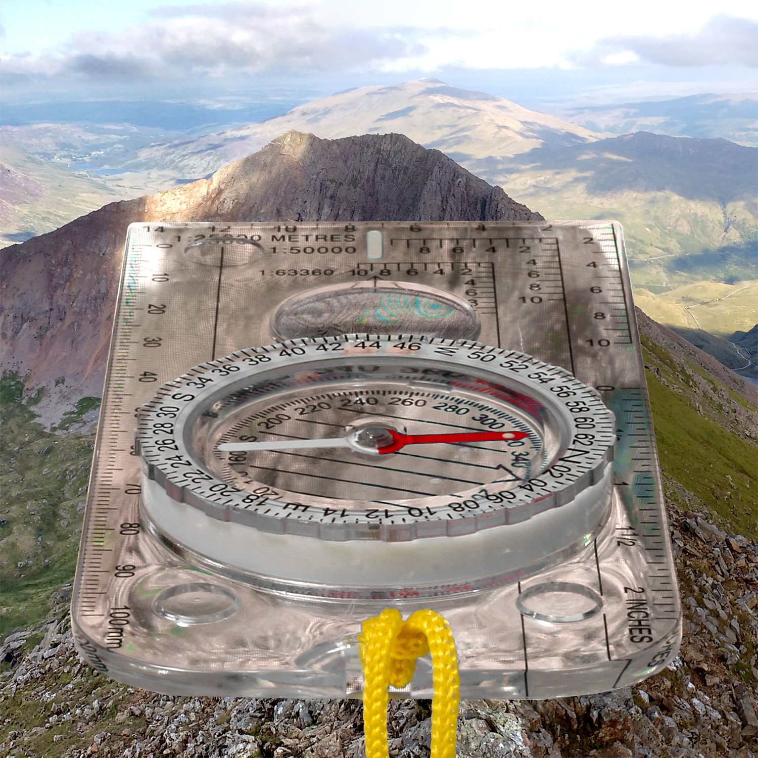 Magnifying Orienteering Compass Navigation Map Reading Scouts Army ...