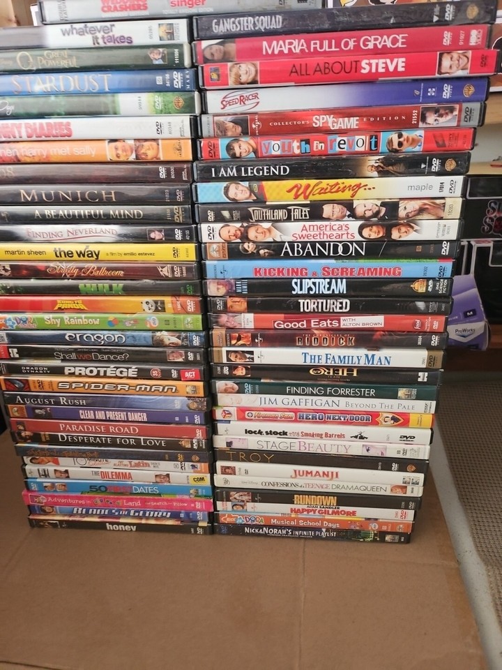 Lot of 65+ vintage Estate Sale DVD collection Classic dvds! MOVIES Trl8 ...