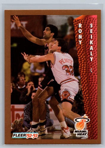 Rony Seikaly 1992-93 Fleer BASKETBALL #121 Miami Heat | eBay