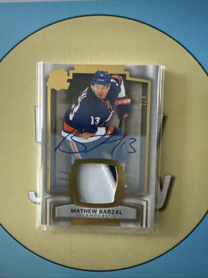 2024-25 The Cup Mathew Barzal GOLD FOIL Auto Patch /8 | eBay