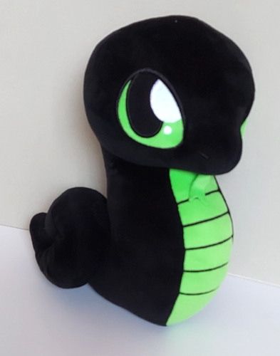 Razer Sneki Snek Plushie Stuffed Plush Toy Snake 10” Black Green | eBay