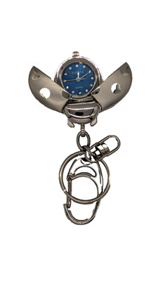 Ladybug Keychain Watch – Folding Wings Quartz Pocket Watch Key Ring ...