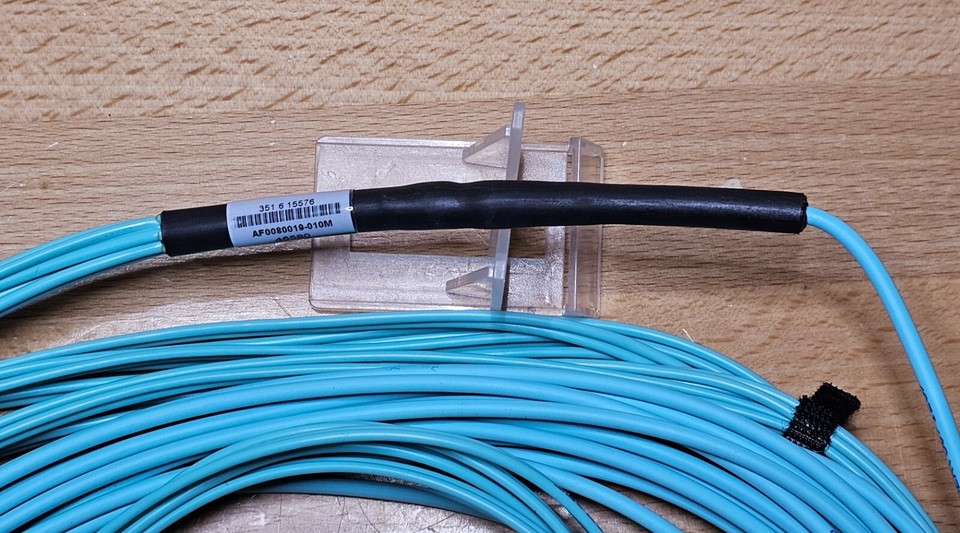 7m-10m OM3 MTP 12 to LC 8 Fiber Breakout Cable (50/125) Corning ...