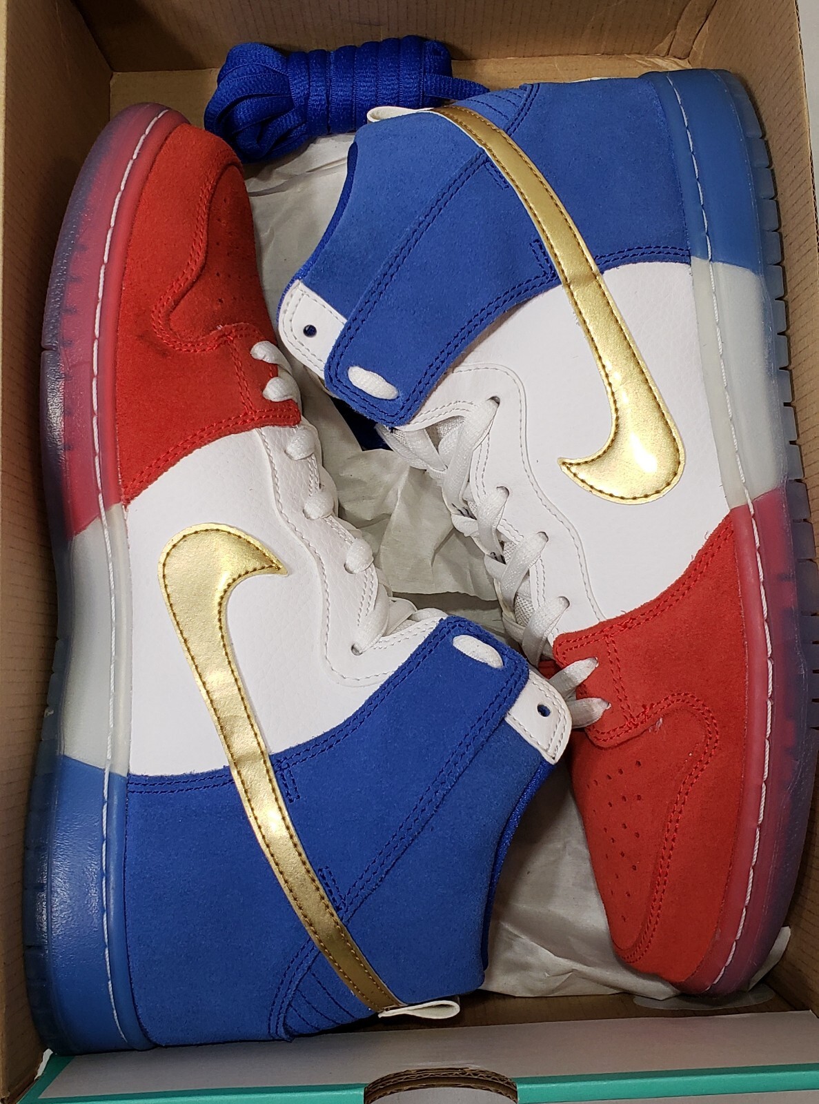 Size 11 - Nike SB Dunk High Tricolor USA | eBay