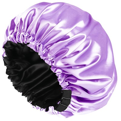 Shower Cap For Womenluxury Silk Lined Shower Cap Machine Washable ...