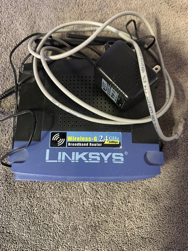 Linksys Wireless-G 2.4GHZ Broadband Router - WRT54G W/ Power & Ethernet ...