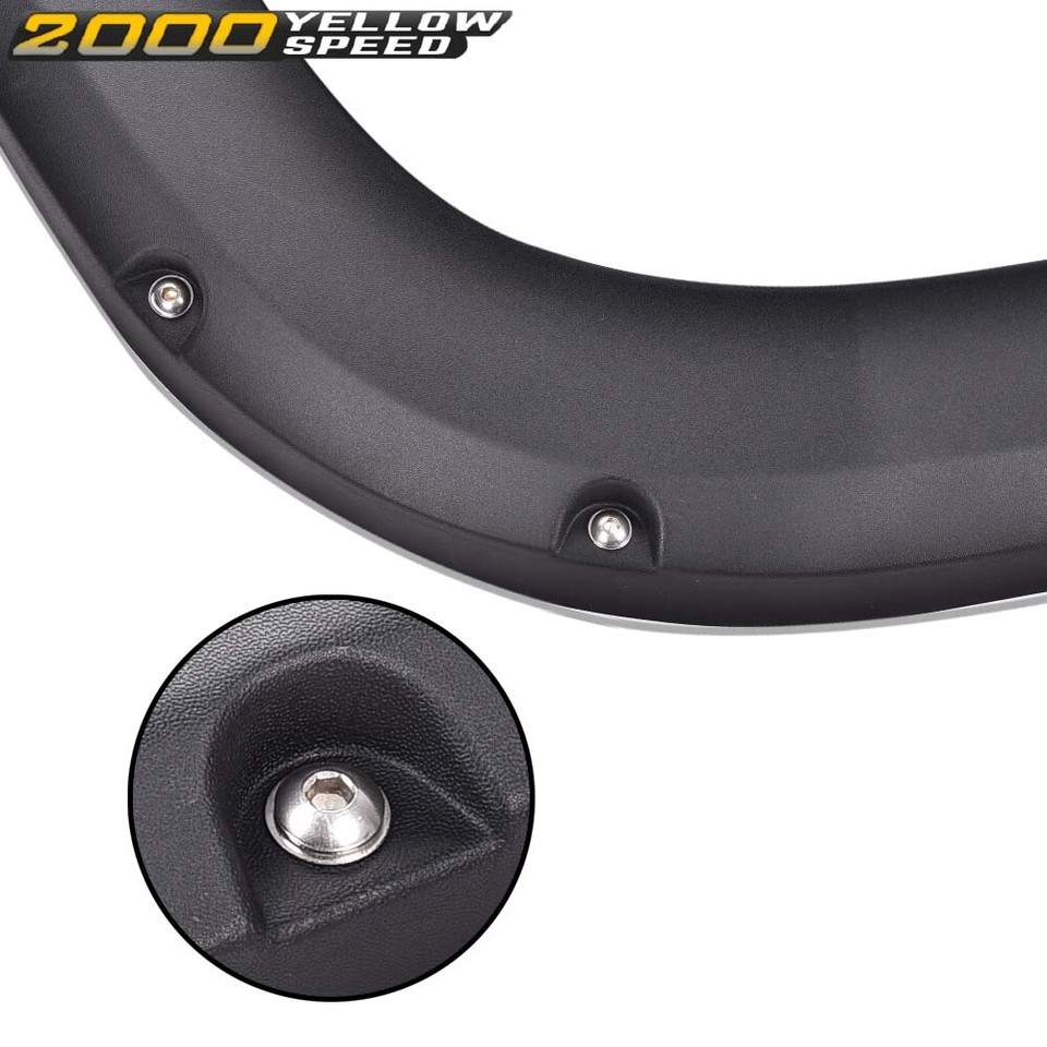 Pocket Rivet Fender Flares Textured Fit For 07-14 GMC Sierra 1500 ...
