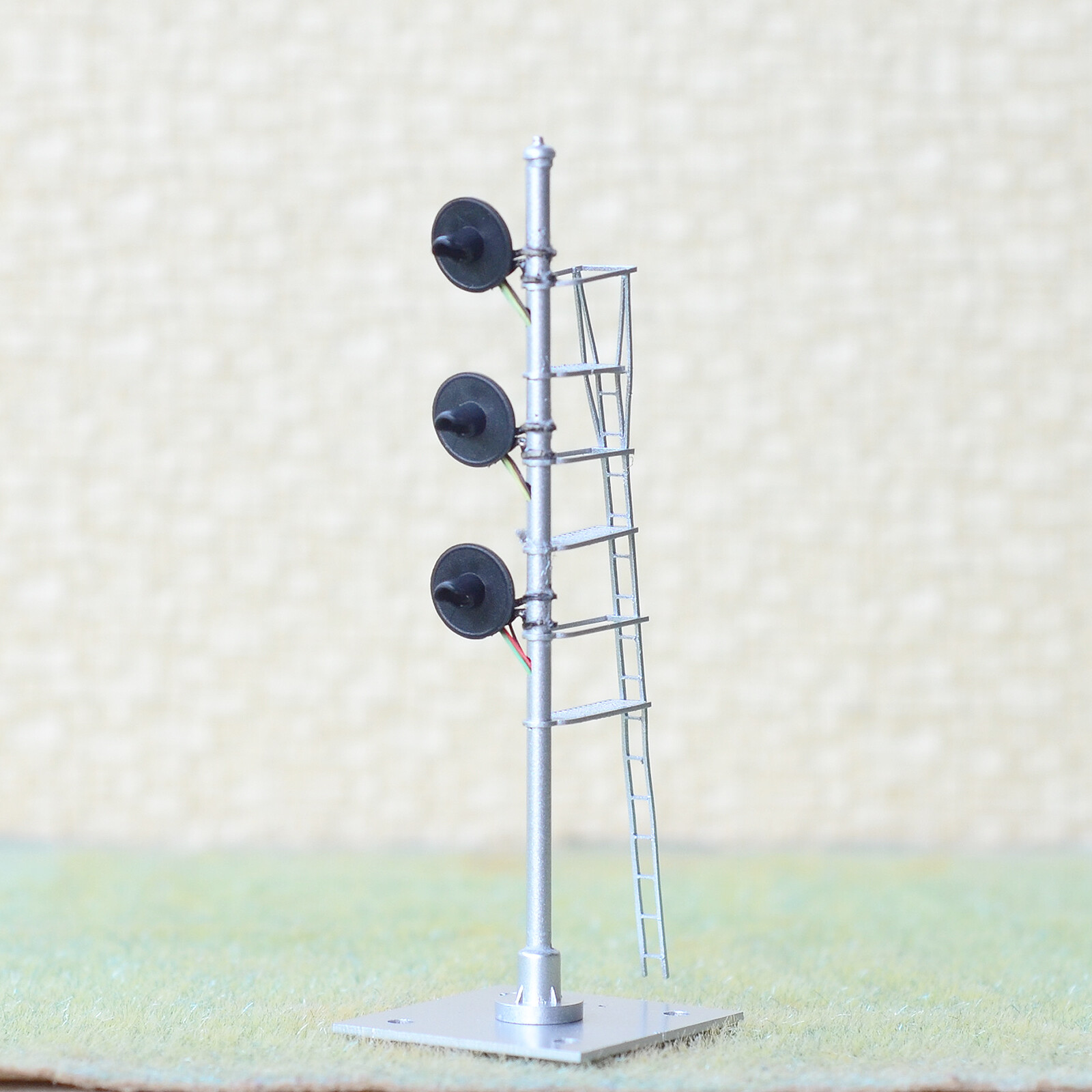 1 x HO scale model railroad 3-colors searchlight signal metal block 3 ...