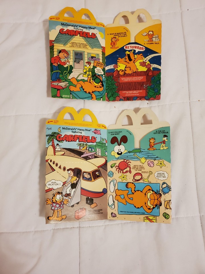 Vintage Garfield Happy Meal Box 1980's | eBay