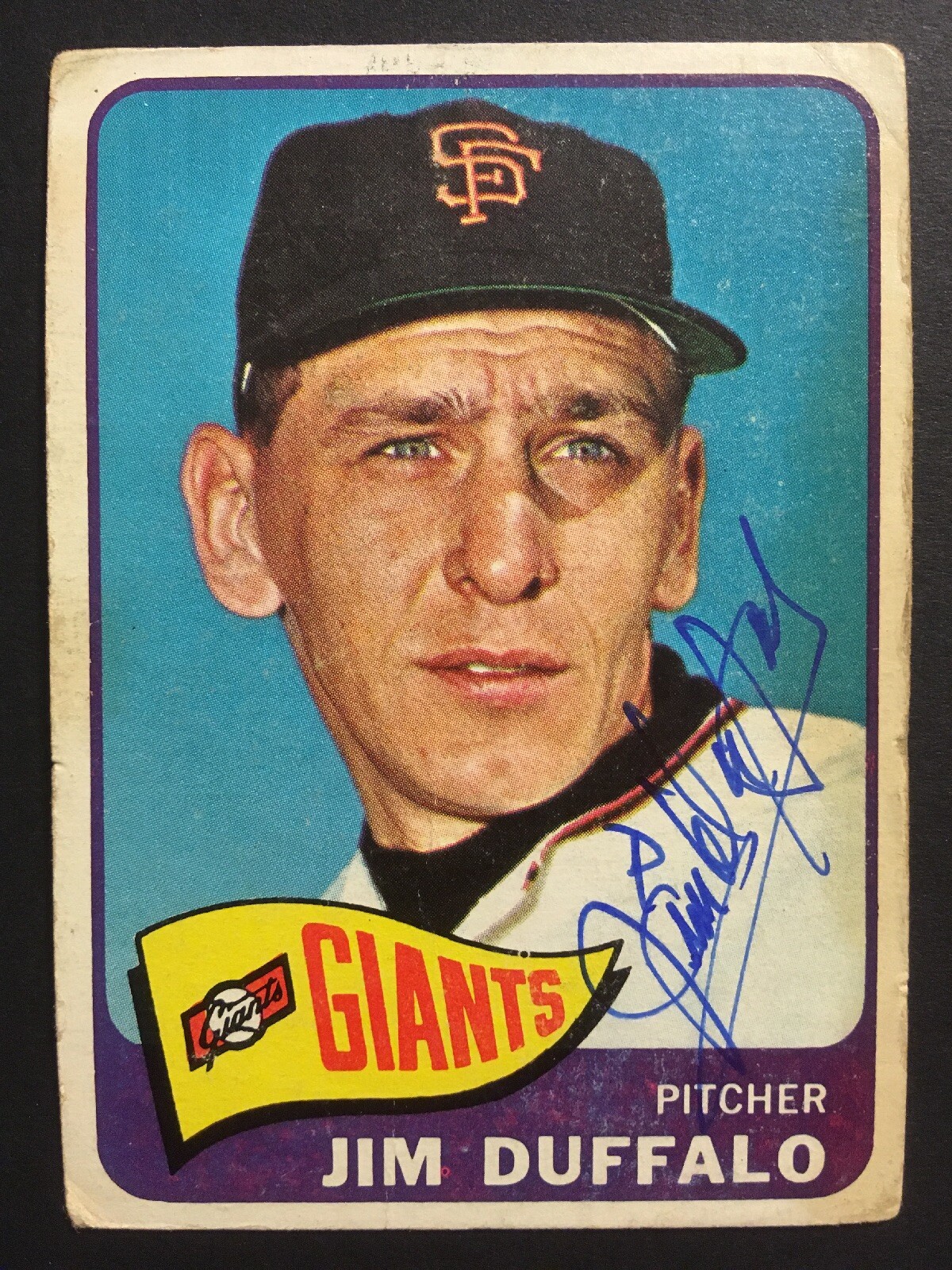 Jim Duffalo Giants Signed 1965 Topps Baseball Card #159 Auto Autograph ...