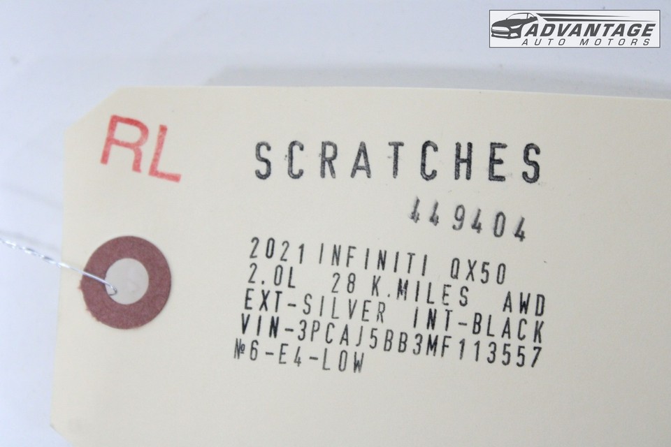 2019-2025 INFINITI QX50 REAR LEFT SIDE C PILLAR UPPER QUARTER TRIM ...