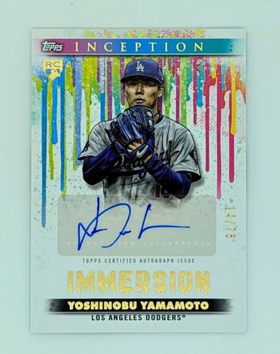 Yoshinobu Yamamoto RC Auto - 14/75 - 2024 Topps Inception - Immersion ...
