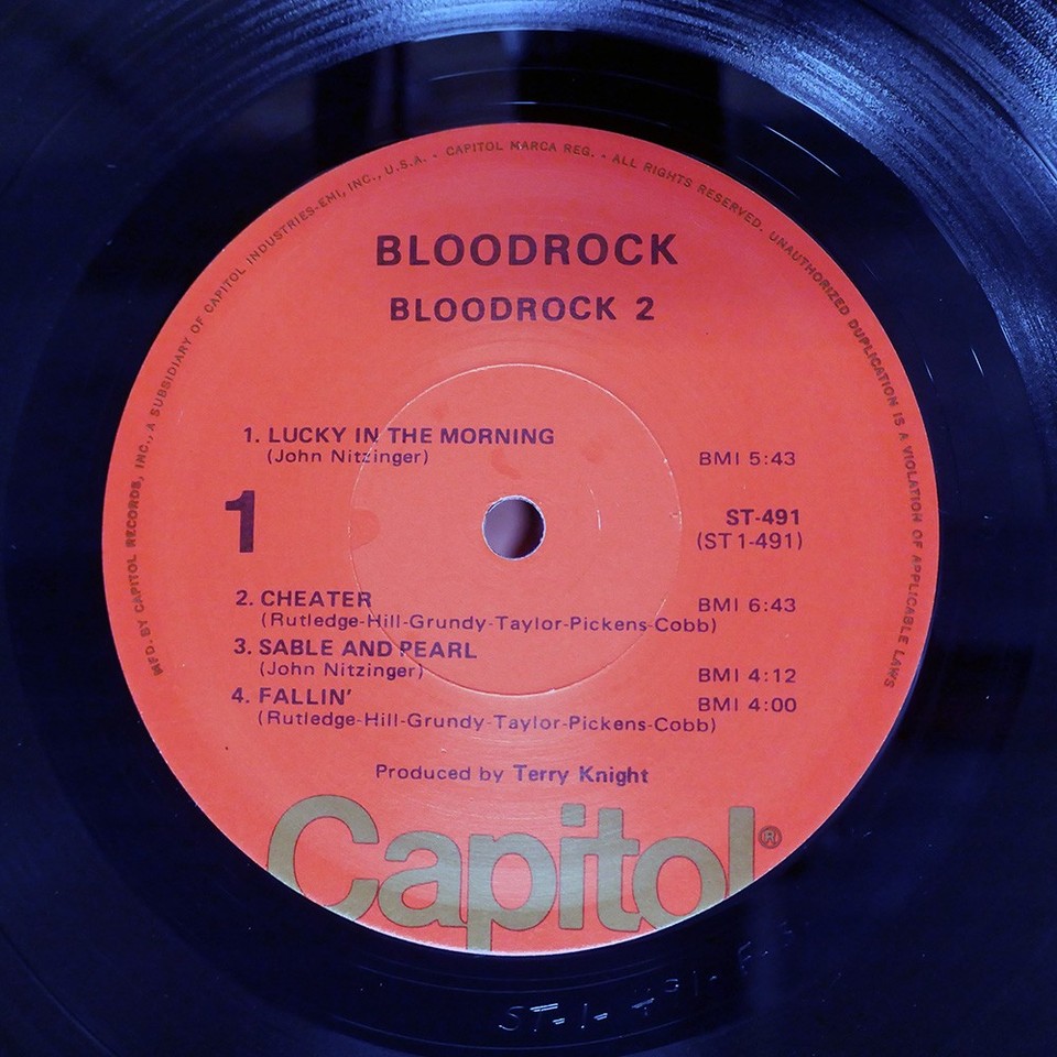 BLOODROCK 2 CAPITOL ST491 US VINYL LP | eBay