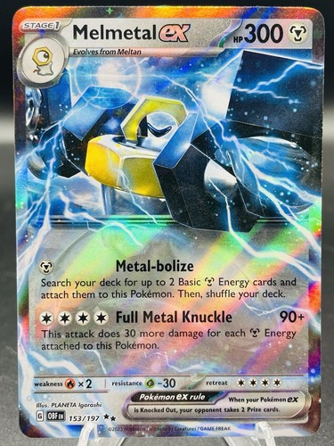 Pokemon Melmetal ex 153/197 Obsidian Flames Double Rare Holo NM | eBay