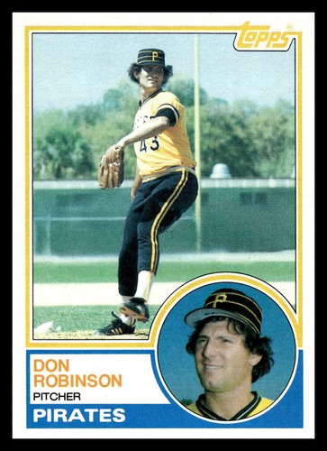 1983 Topps #44 Don Robinson Pittsburgh Pirates Baseball VG/EX | eBay