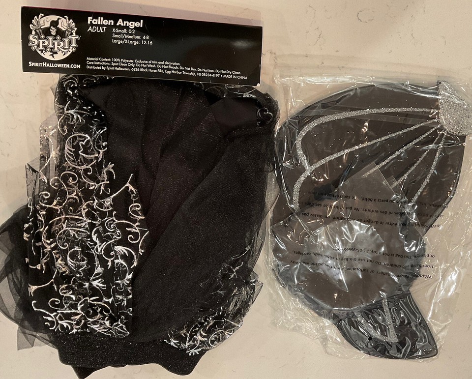 ADULT “FALLEN ANGEL” SPIRIT HALLOWEEN SEXY COSTUME SZ LG/XL 12-16 NWT ...