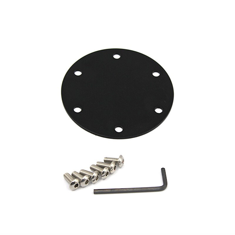 Universal Car 6 Bolt Hole Steering Wheel Horn Cover Plate Aluminum ...