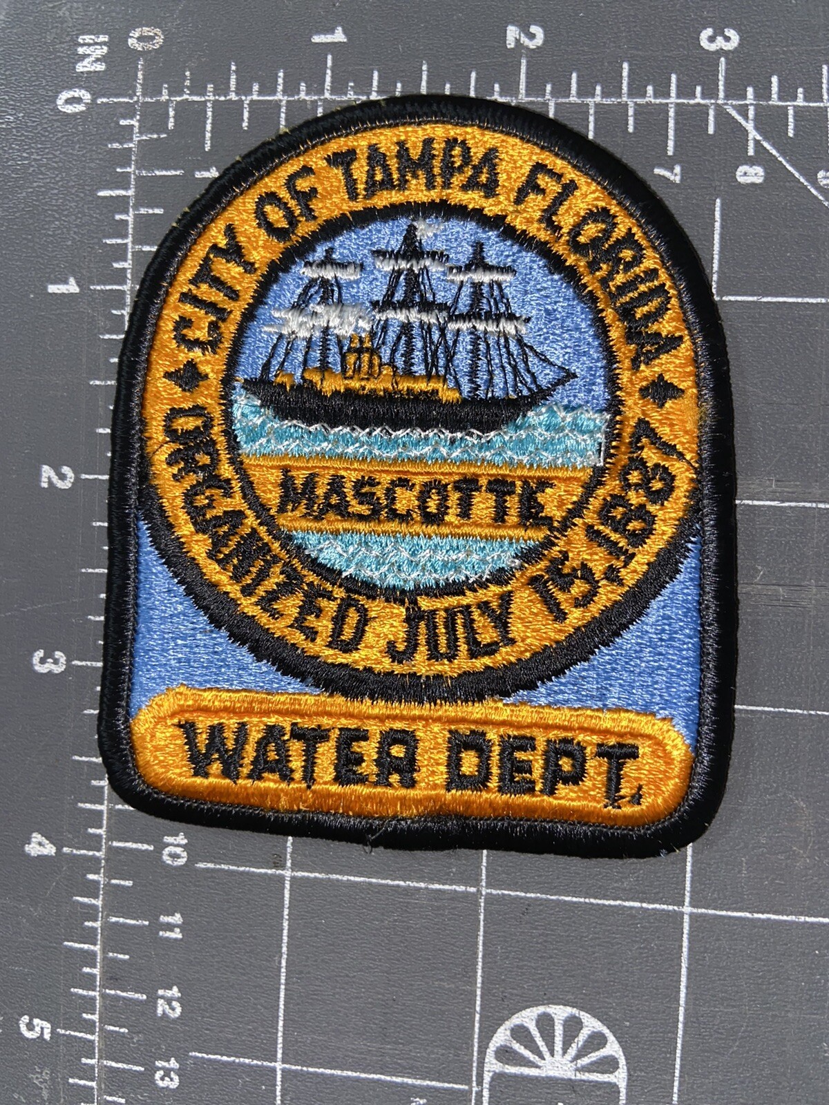 Vintage City of Tampa Florida Mascotte Water Dept. Patch Department ...
