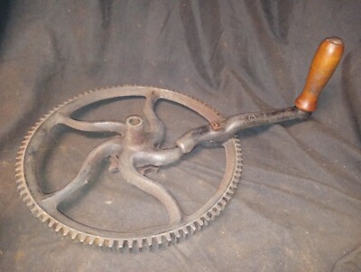 Industrial Steampunk Cast Iron 12 3/8" Gear, Sprocket, Cog Flywheel ...