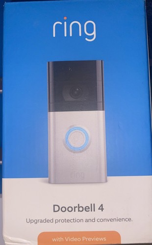 Ring Video Doorbell 4 Smart Wi-Fi Video Doorbell Wired/Battery Operated ...