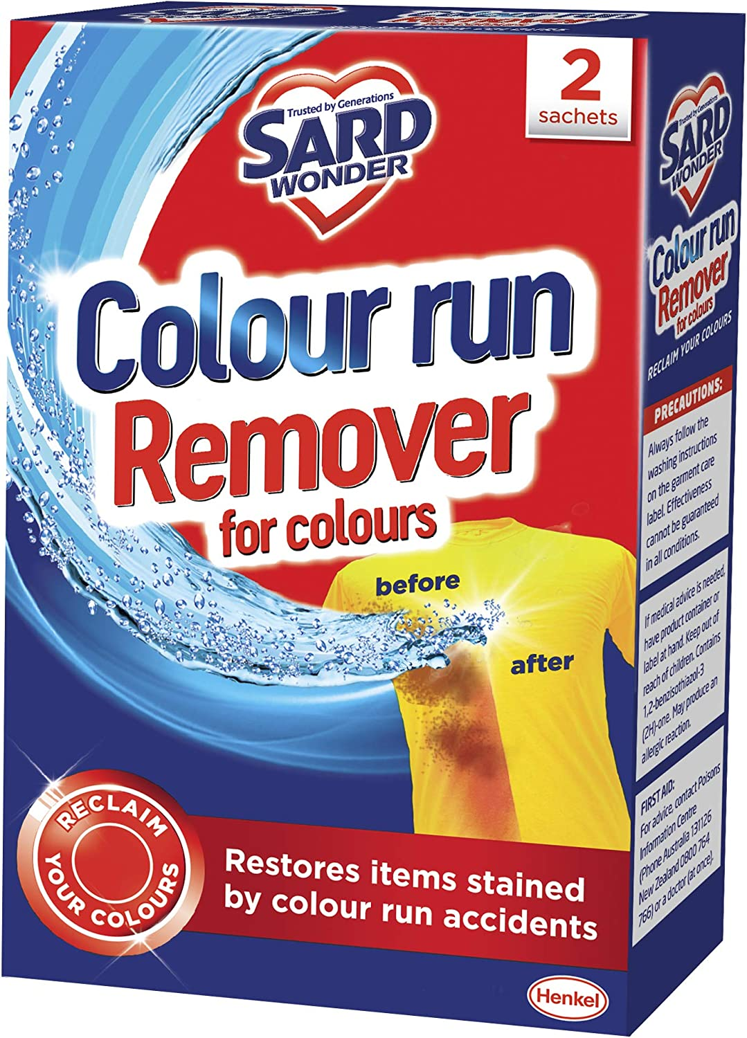 Sard Colour Run Remover for Colours for Machine or Hand Use, 2 Sachets ...