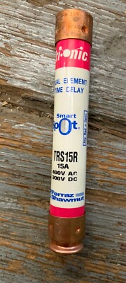 FERRAZ SHAWMUT TRS15R TRIONIC SMART SPOT DUAL ELEMENT TIME DELAY FUSE ...